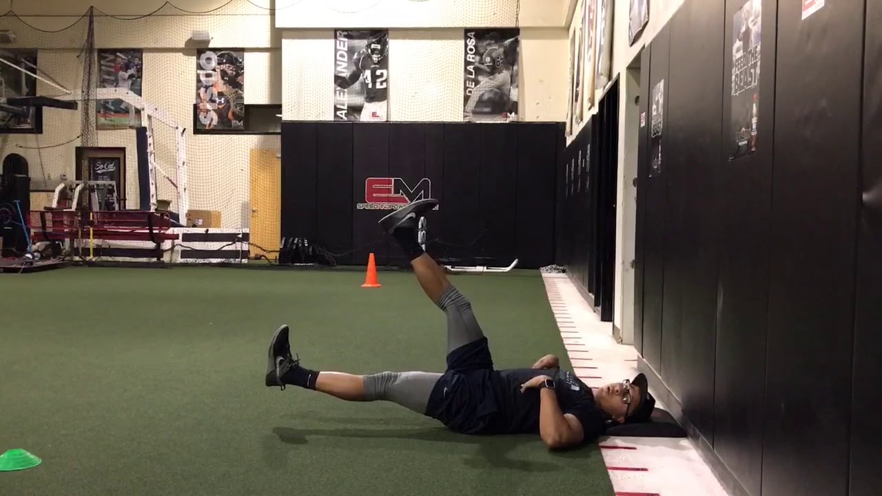 Wall Press Leg Lowering - YouTube