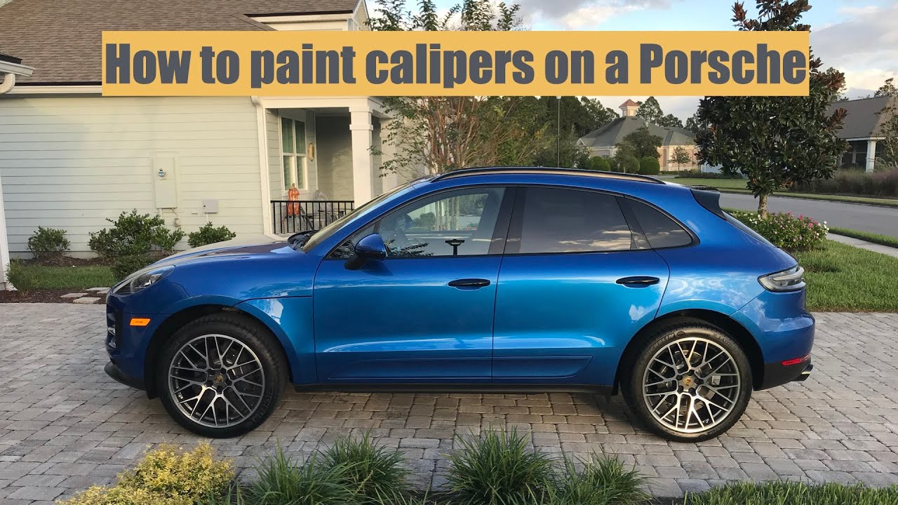 How to paint calipers on a Porsche - YouTube