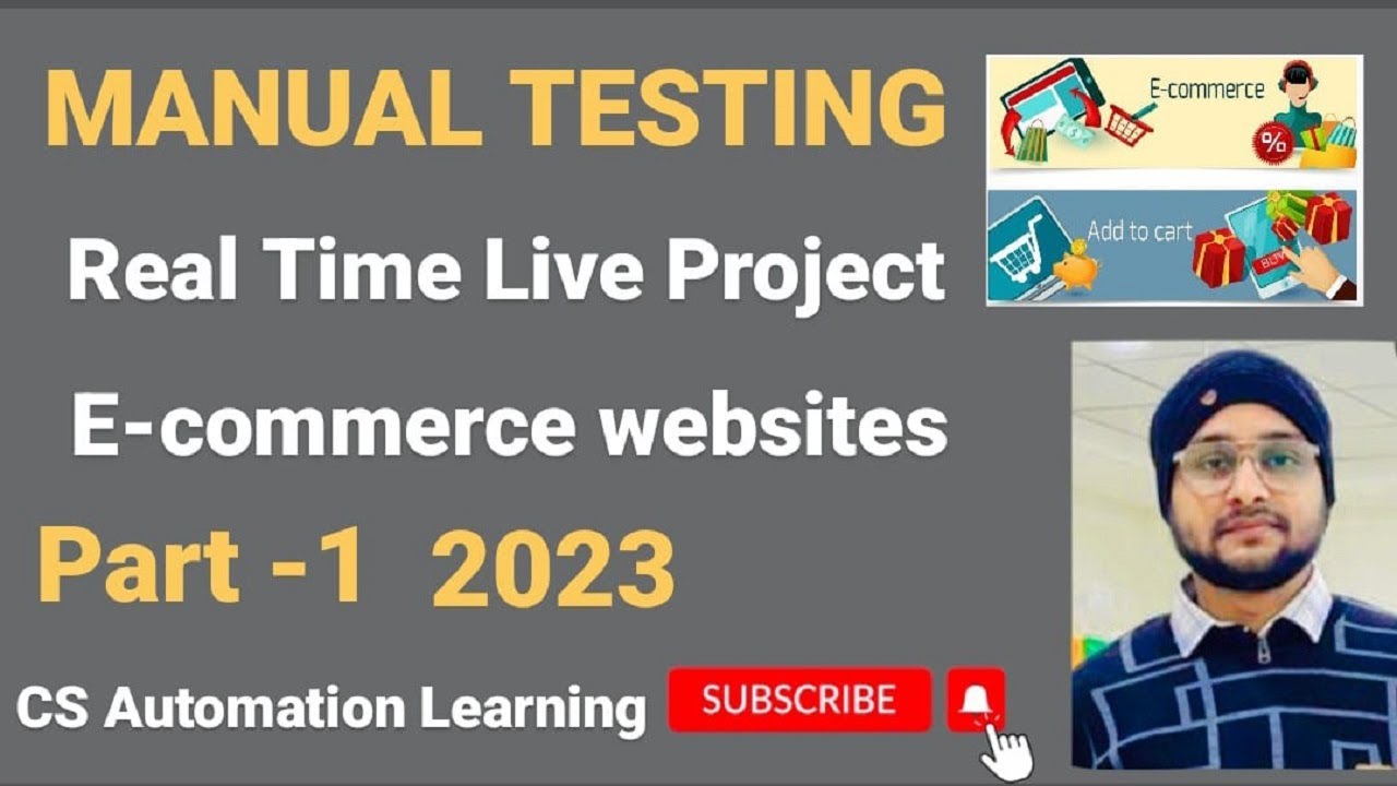 Manual Testing with REAL TIME LIVE PROJECT E-commerce Website (Part - 1 ...