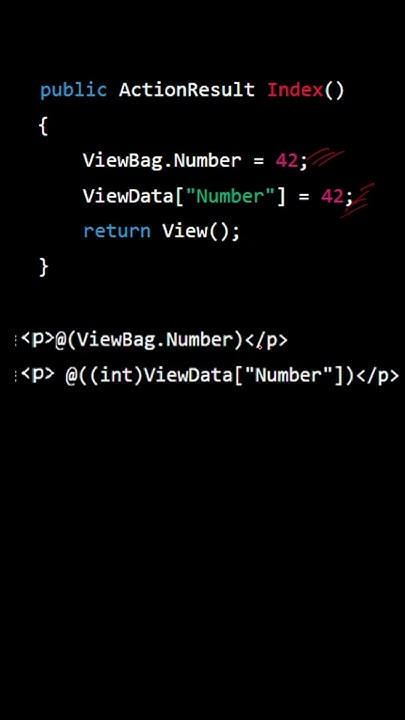 What is the difference between ViewData, ViewBag & TempData? - YouTube
