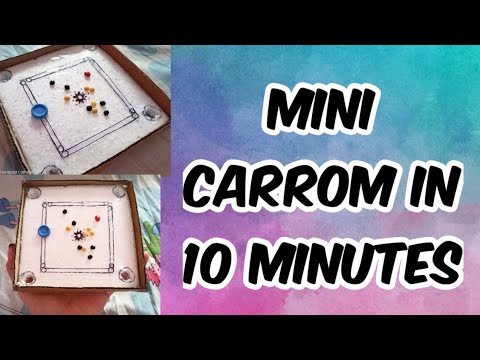 Make a mini carrom in 5 minutes!! - YouTube