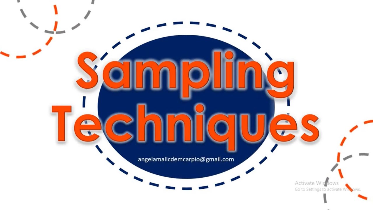 sampling techniques - YouTube