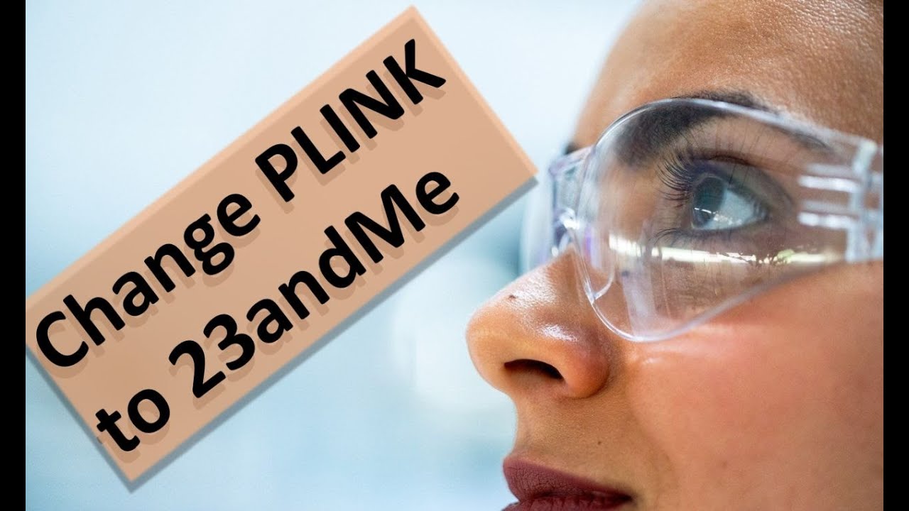 How to change PLINK files to 23andMe format - YouTube