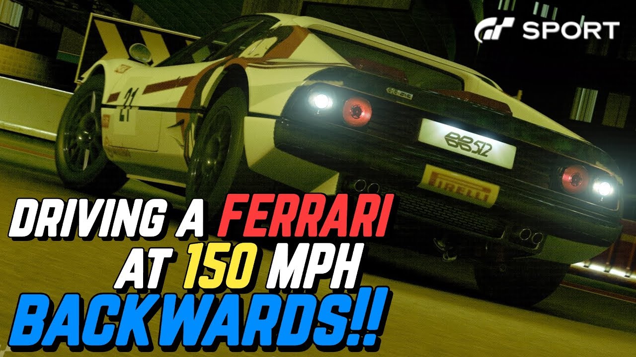 Driving a FERRARI at 150 MPH - BACKWARDS!! - YouTube