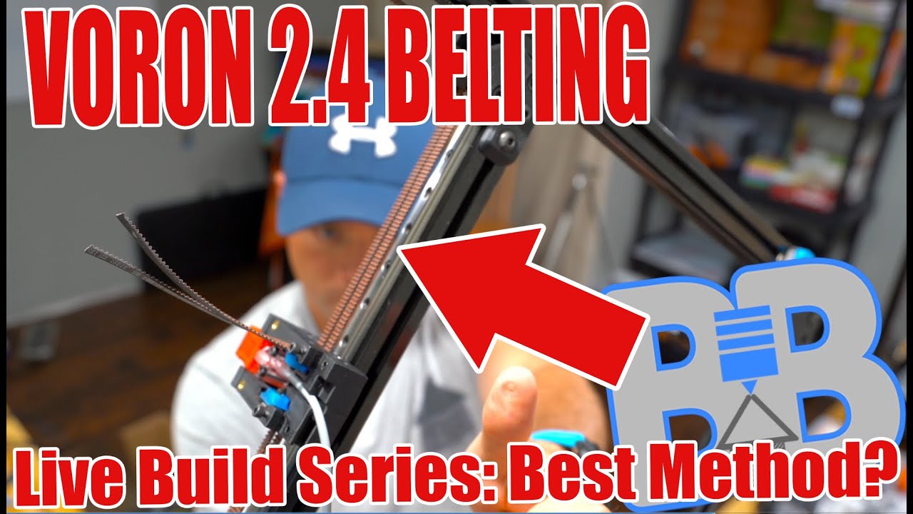 VORON 2.4 3d Printer Build It Live *Episode 12* X-Y Belting - YouTube