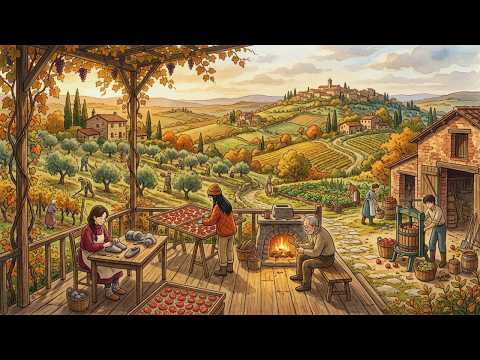 Il Calore di Casa | Sidro di Mele, Pantofole in Feltro e Cucchiai di Legno | Stile Ghibli