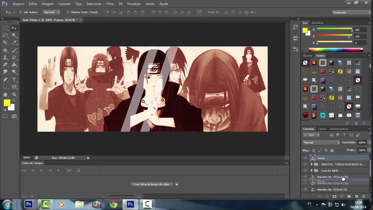 Como fazer capa semi profissional Photoshop CS6 HD 720p - 2014 - YouTube