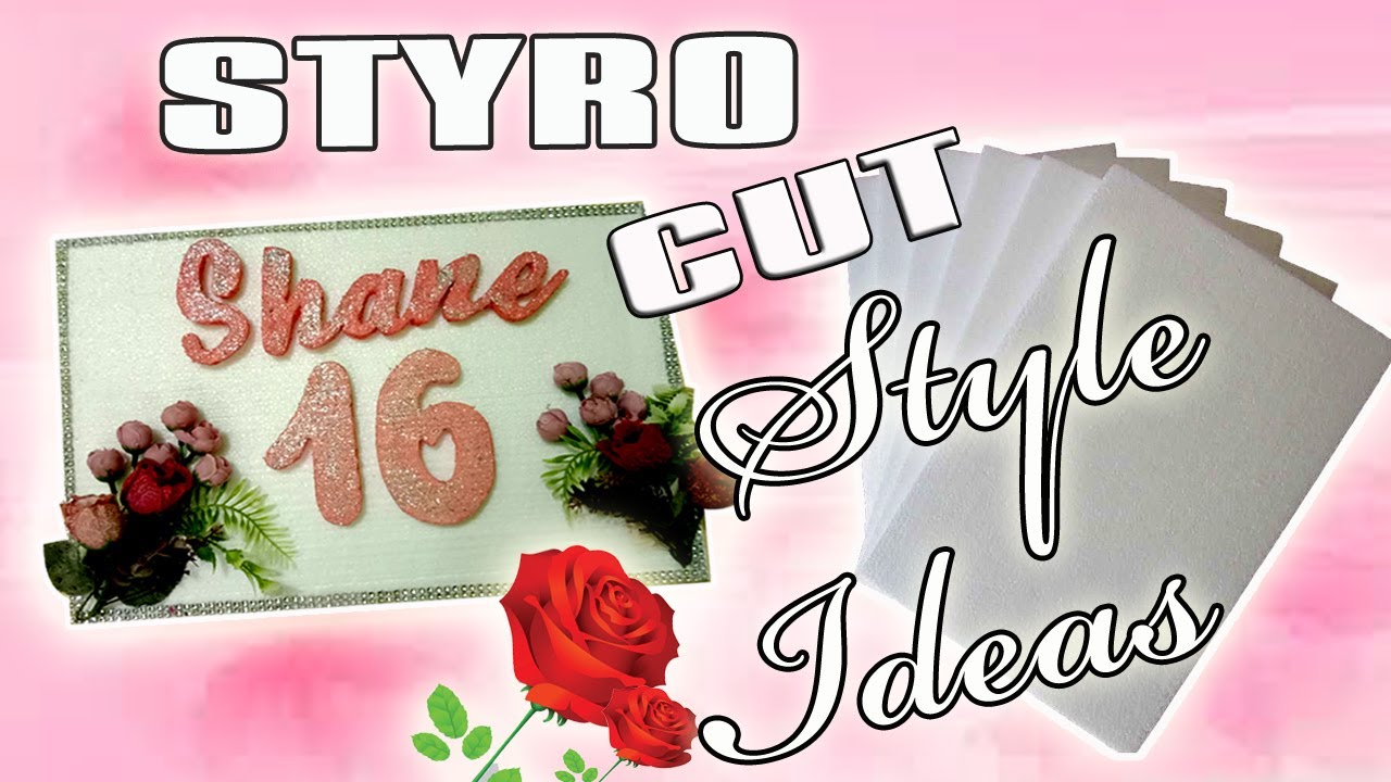 #diy styro name & number's backdrop - YouTube