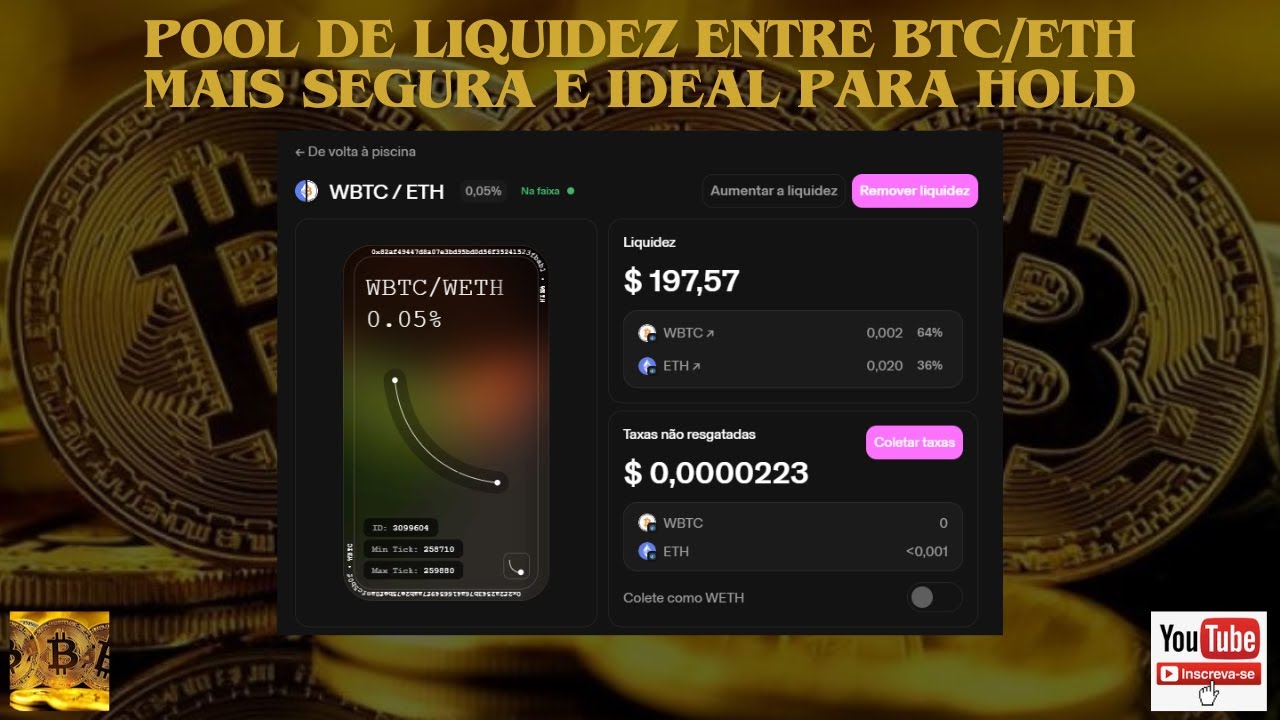 Pool de Liquidez BTC e ETH - Ideal para Hold das principais Criptos ...