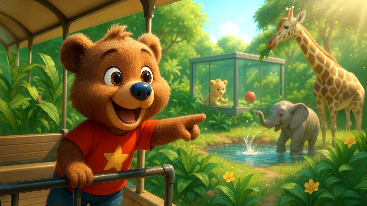 Learn Animals at the Zoo 🐵🦁 | Cubby Bear’s Fun Safari Adventure for ...