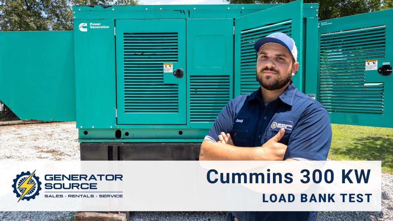 Cummins 300 KW Diesel (91179) QSL9-G5 Load Bank Test - YouTube