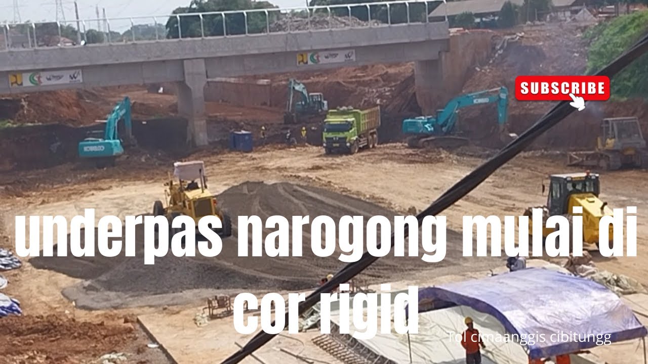 Underpass narogong mulai di cor rigid - YouTube