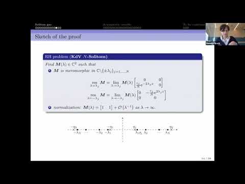 HYDW08 | Dr. Manuela Girotti | Rigorous Asymptotics of a KdV Soliton Gas