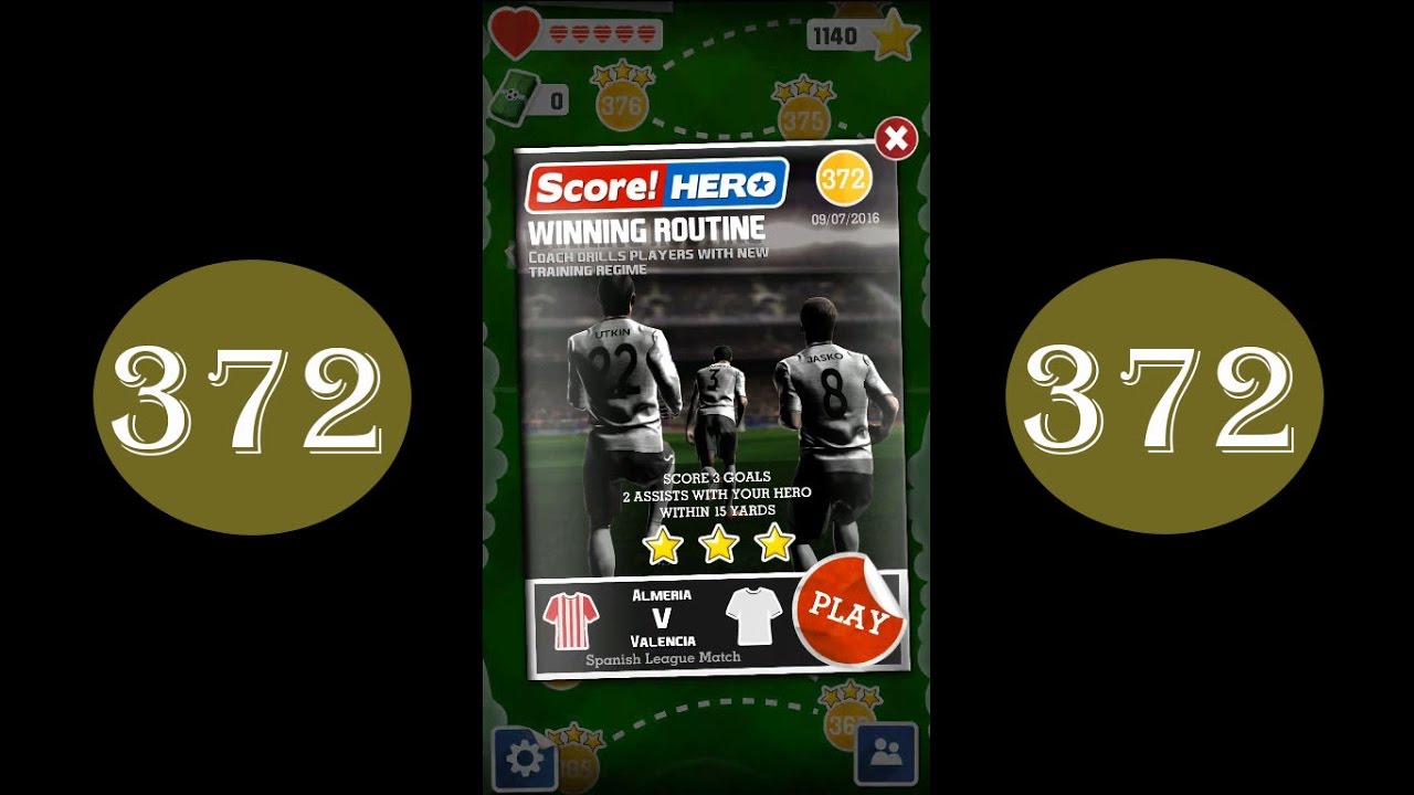 Score Hero - level 372 - 3 stars - YouTube