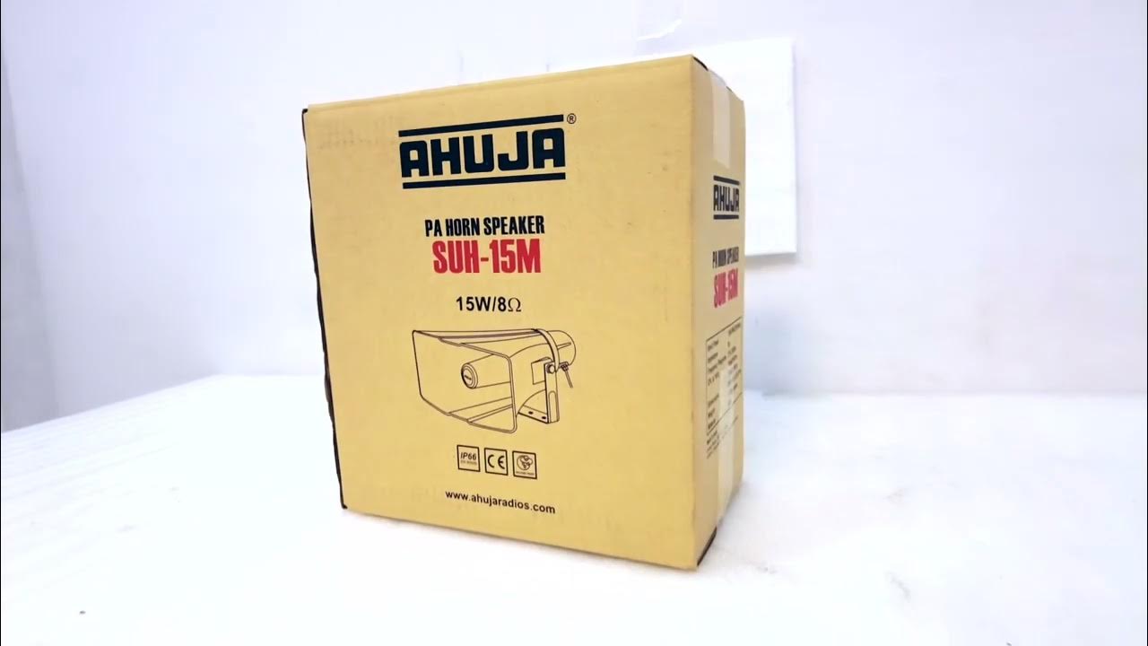 Ahuja 15W RMS Low Impedance PA Horn Speaker SUH-15M - YouTube
