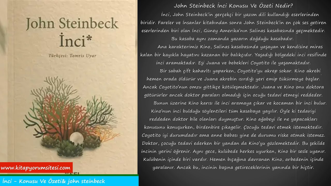 İnci - Konusu, Özeti Ve Yorum & john steinbeck | www.kitapyorumsitesi ...