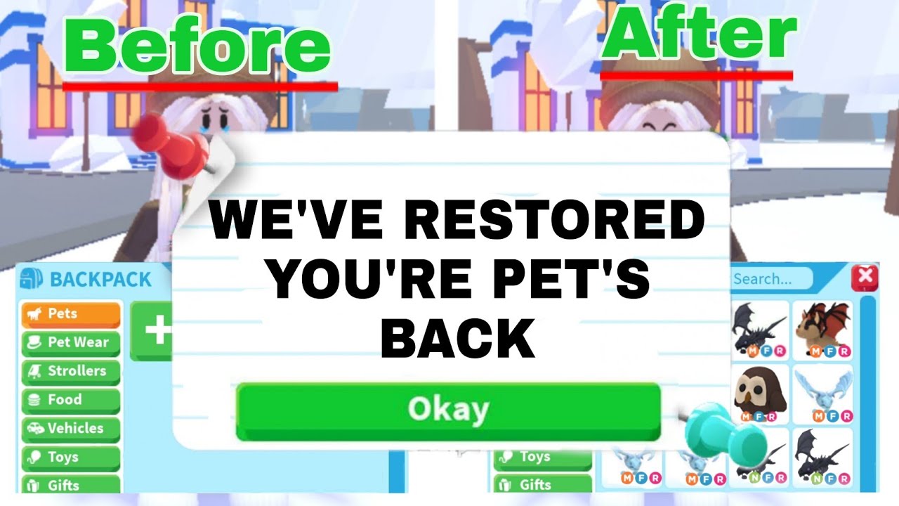 HOW TO GET HACKED ADOPT ME PETS BACK ON ANDROID PHONE!! -IamVxnessa ...