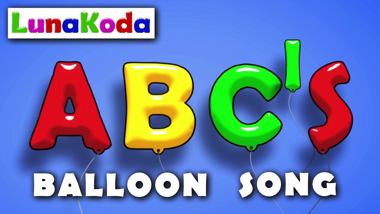 ABC Balloon Song | Lunakoda Kids | Slow for easy learning - YouTube Music