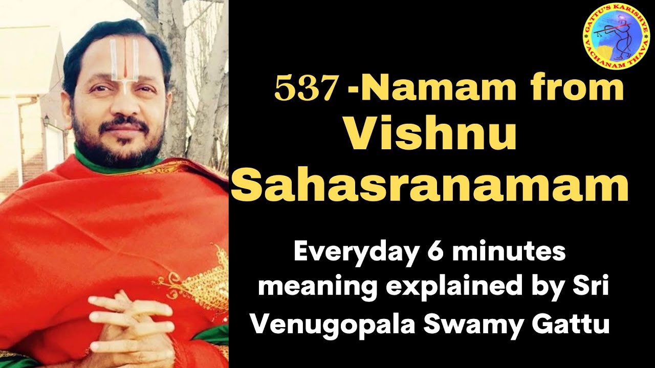 From Sri Vishnu Sahasranamam - Namam 565 - English - YouTube