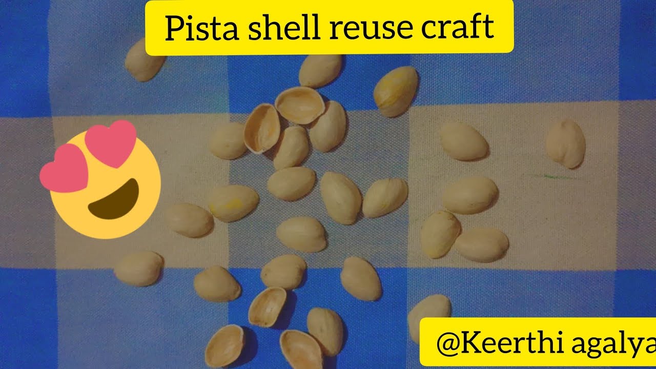 A simple and cute craft with pista shells||In Tamil|| - YouTube