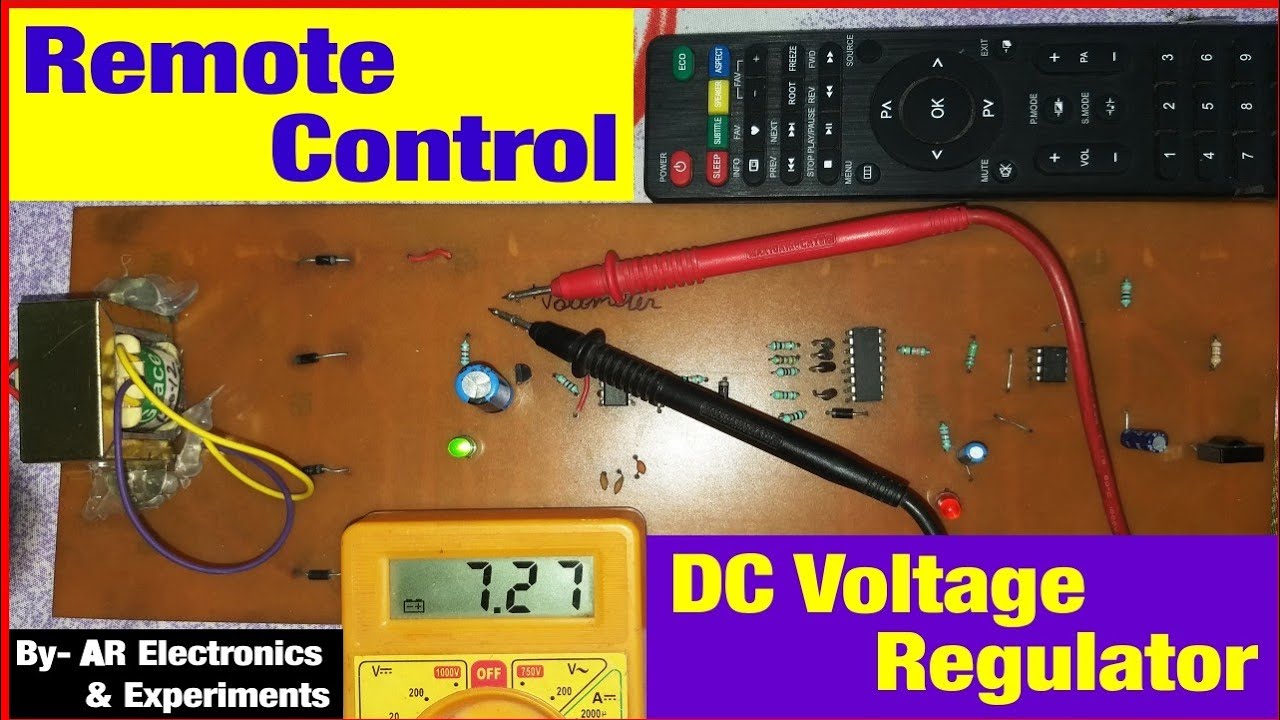 Remote Control DC Voltage Regulator | Voltage regulator with remote ...