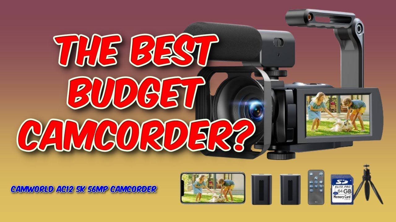 CAMWORLD AC12 5K 56MP Camcorder Review - YouTube