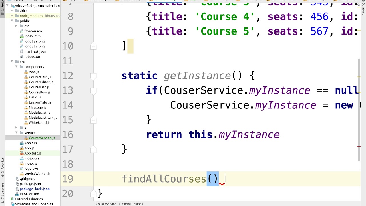 030 Implementing a service as a singleton in React js - YouTube