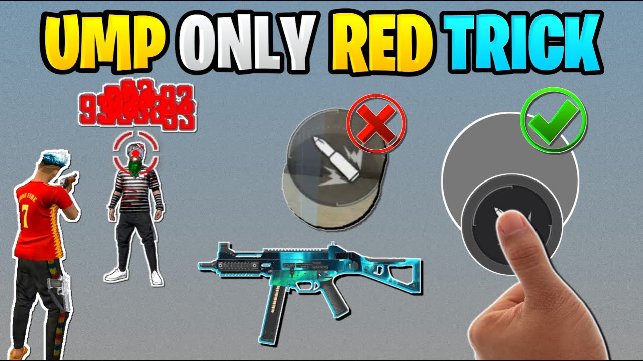 UMP Secret Only Red Trick 🎯🤬| Ump Headshot Trick In Free Fire - GAMING ...