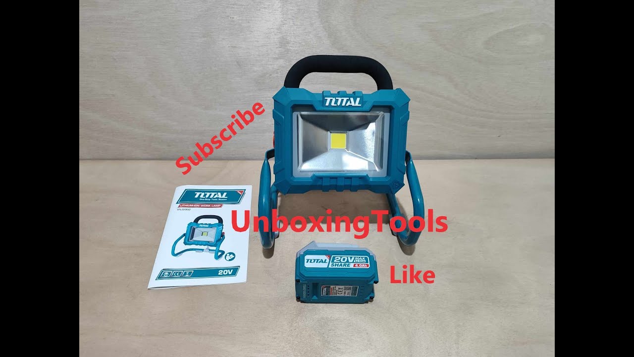 TOTAL TFLI2002 20V Led WorkLight 20W 750/1500Lumens - TOTAL 20V ...