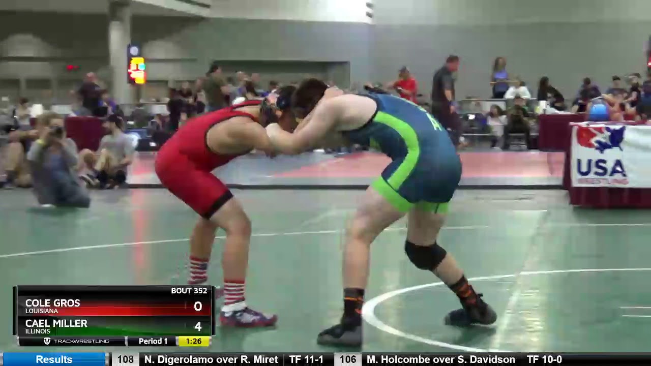 Novice 108 Cole Gros Louisiana Vs Cael Miller Illinois - YouTube