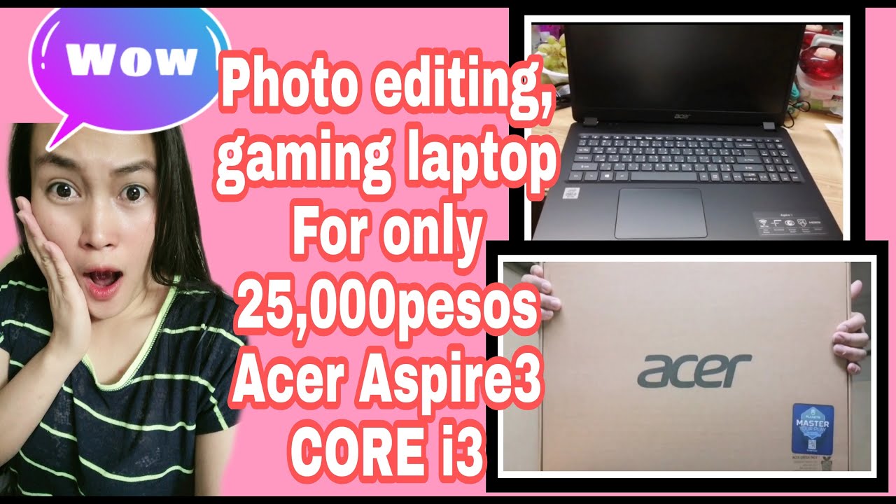 Acer Laptop Aspire 3 Intel CORE i3 //unboxing //set up to open - YouTube