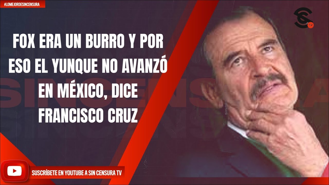 FOX ERA UN BURRO Y POR ESO EL YUNQUE NO AVANZÓ EN MÉXICO, DICE ...