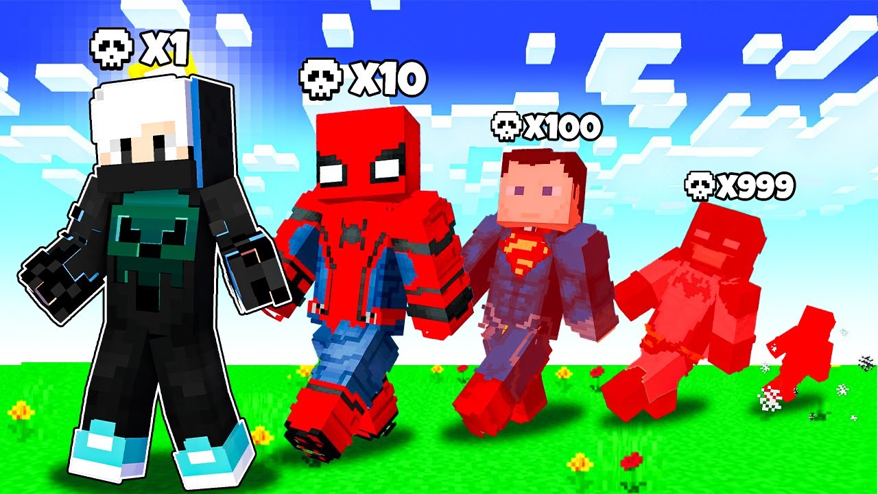 Minecraft But Your DEATH = NEW SUPERHERO! - YouTube