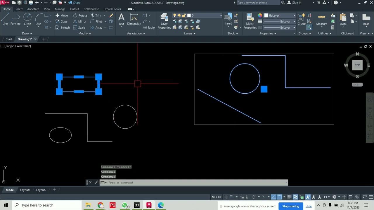 How to use Group and Ungroup command in AutoCAD 2023 | Group Command, Ungroup Command in AutoCAD ...