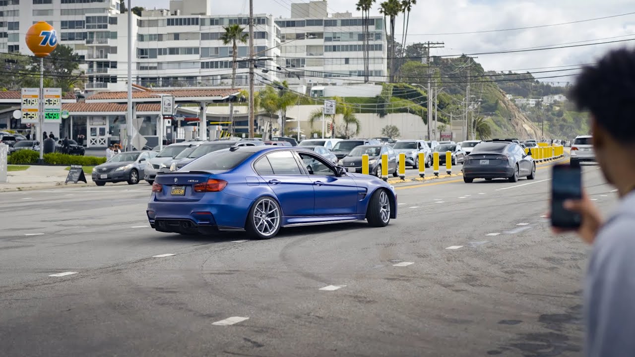 Supercar Meet Turns Into Chaos - DDE Senna, Porsches, McLarens - YouTube