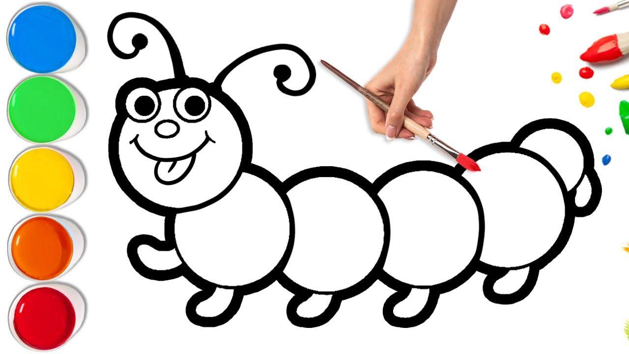 How To Draw a Cute Worm | Easy Step By Step Tutorial - YouTube