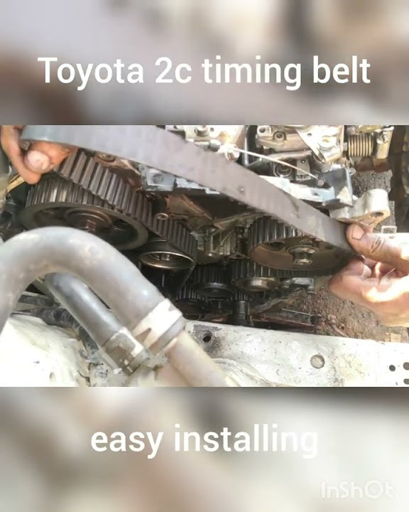 easy timing belt fitting///2c engine/// - YouTube