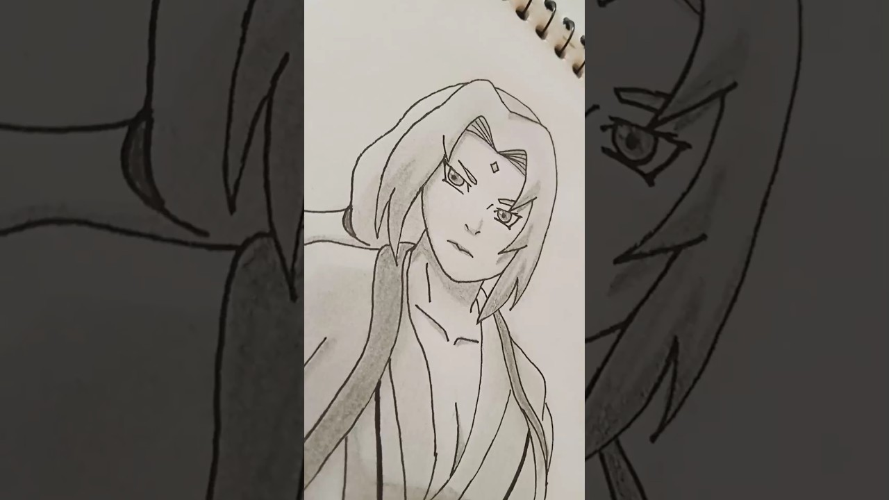 lady tsunade drawing || 106 edit || #tsunade #ladytsunade #drawing # ...