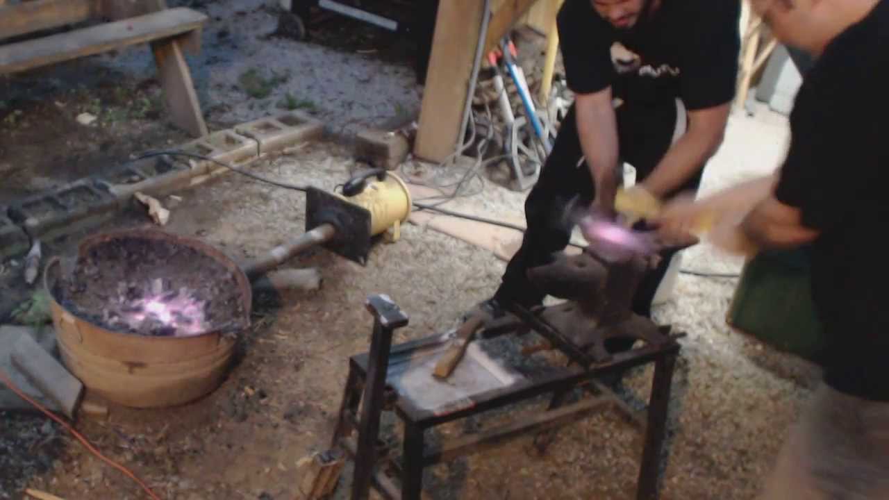 Metal Smithing with American Ninjutsu - YouTube