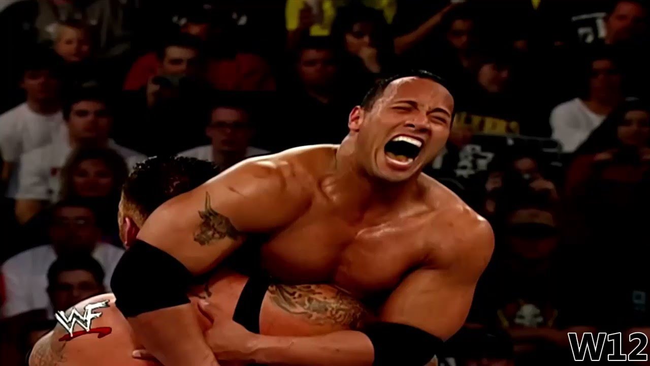 The Undertaker vs The Rock No Way Out 2002 Highlights - YouTube