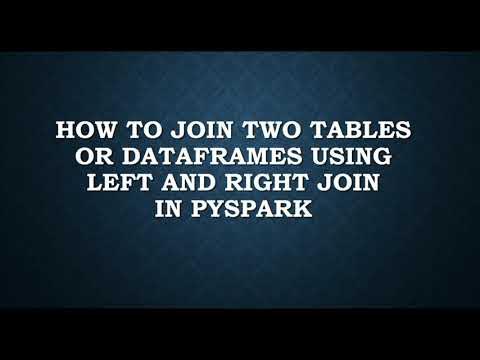 Left join in spark | right join in spark | Pyspark | Spark | Pyspark ...