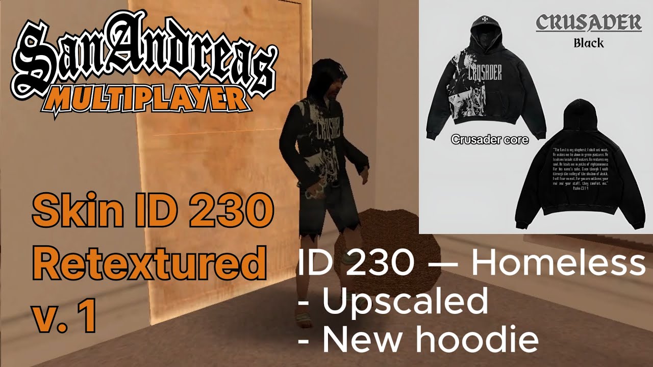 SAMP | Skin ID 230 Retextured v. 1 - YouTube