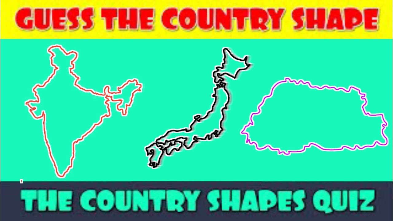Guess The Country By Shape Quiz (Part-1) - YouTube