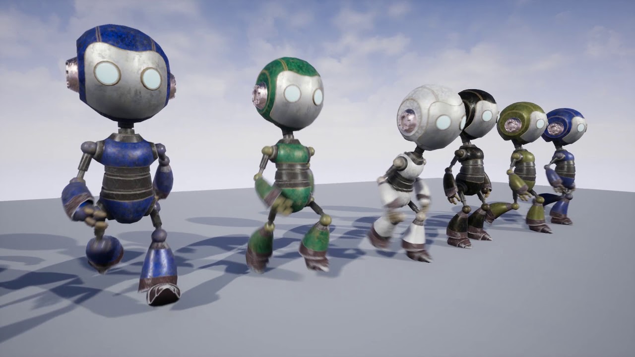 cute robot animations - YouTube