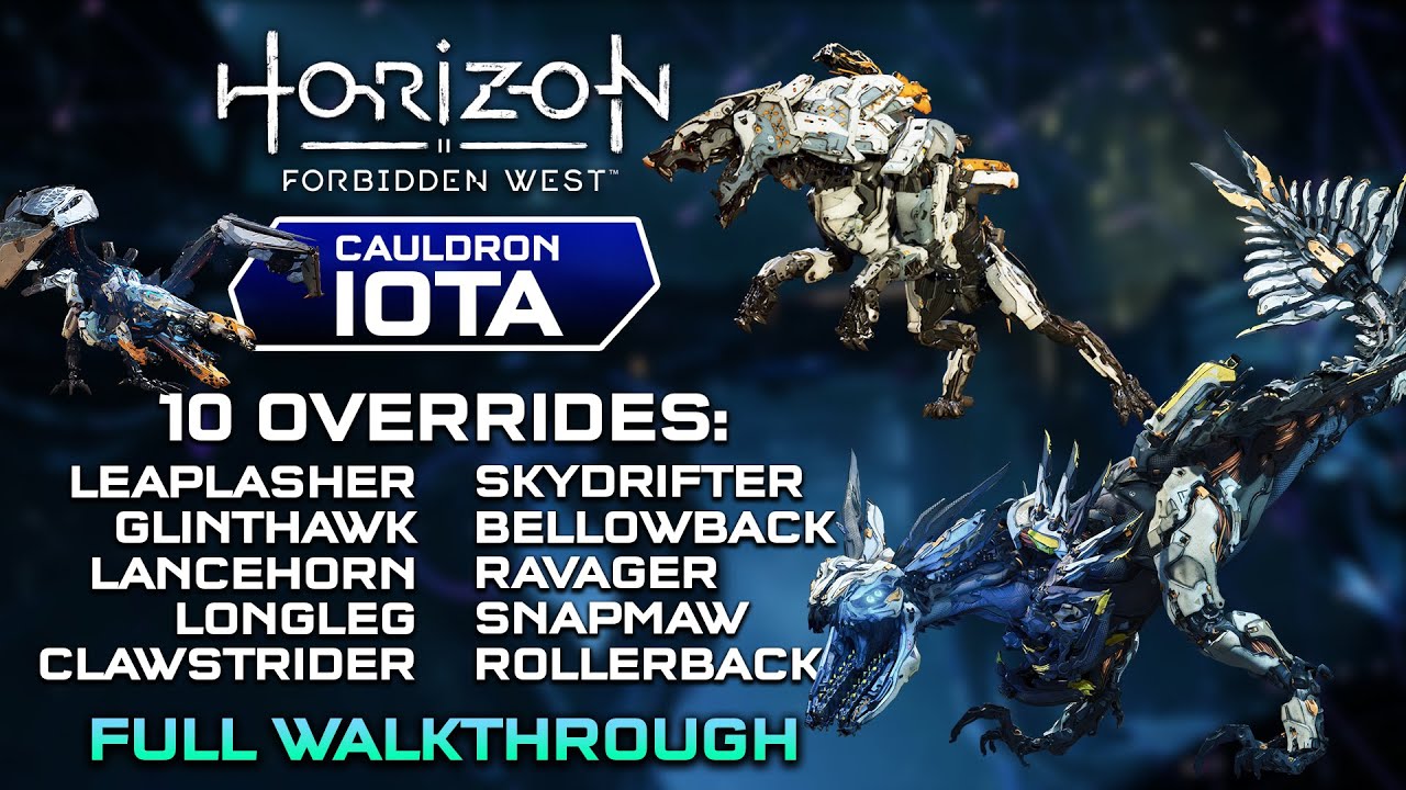 Horizon Forbidden West - Cauldron IOTA (10 Machine Overrides) - YouTube