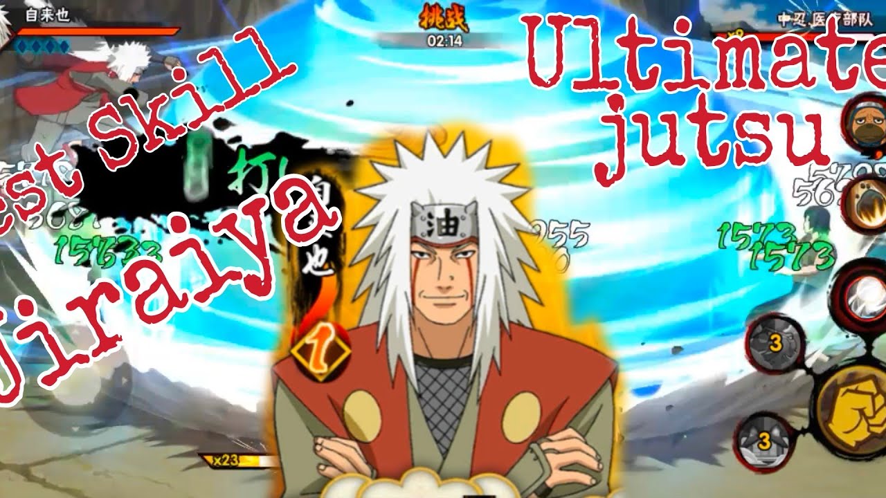 Naruto mobile : Jiraiya Ultimate jutsu Test skill [เกมส์มือถือนารูโตะ ...