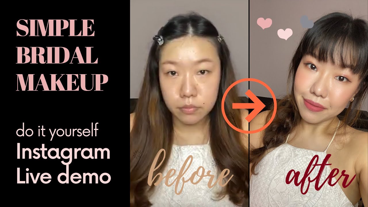 Simple Bridal Makeup Step By Step demo! - YouTube