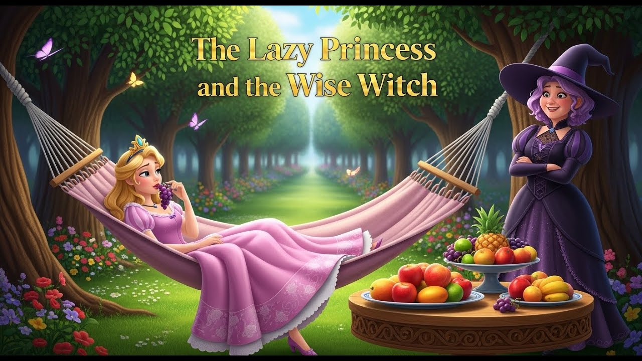 The Lazy Princess and The Wise Witch | Animated stories for kids | Bed ...