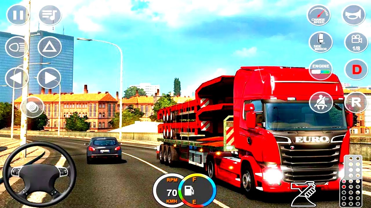 Sim truck simulator long road||racing car driving||Android game play ...