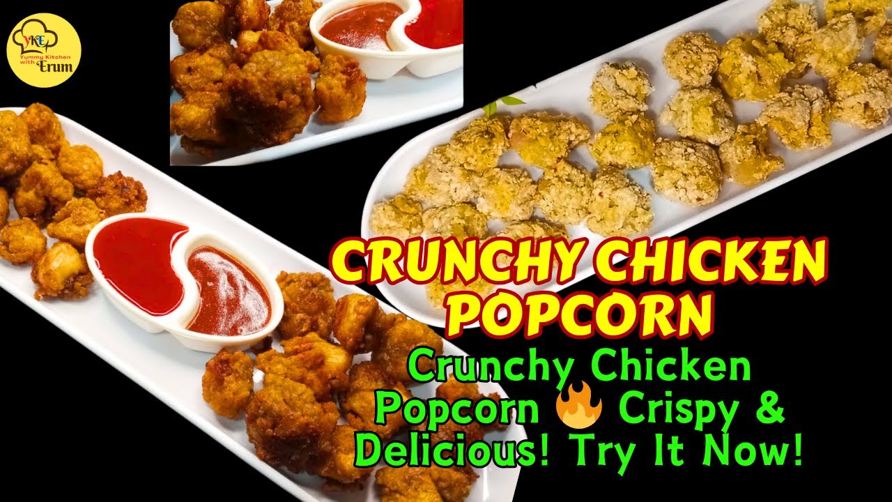 Crunchy Chicken Popcorn Recipe | Crispy Chicken Popcorn KFC Style ...